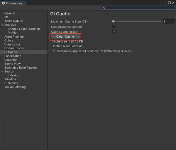 Quick Fix for Unity Stuck at Building GI Data