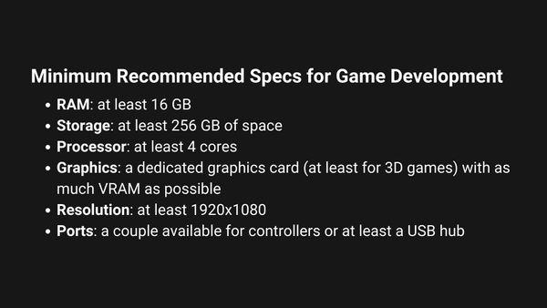 Computer Hardware for Game Development (What you Need to Get Started)
